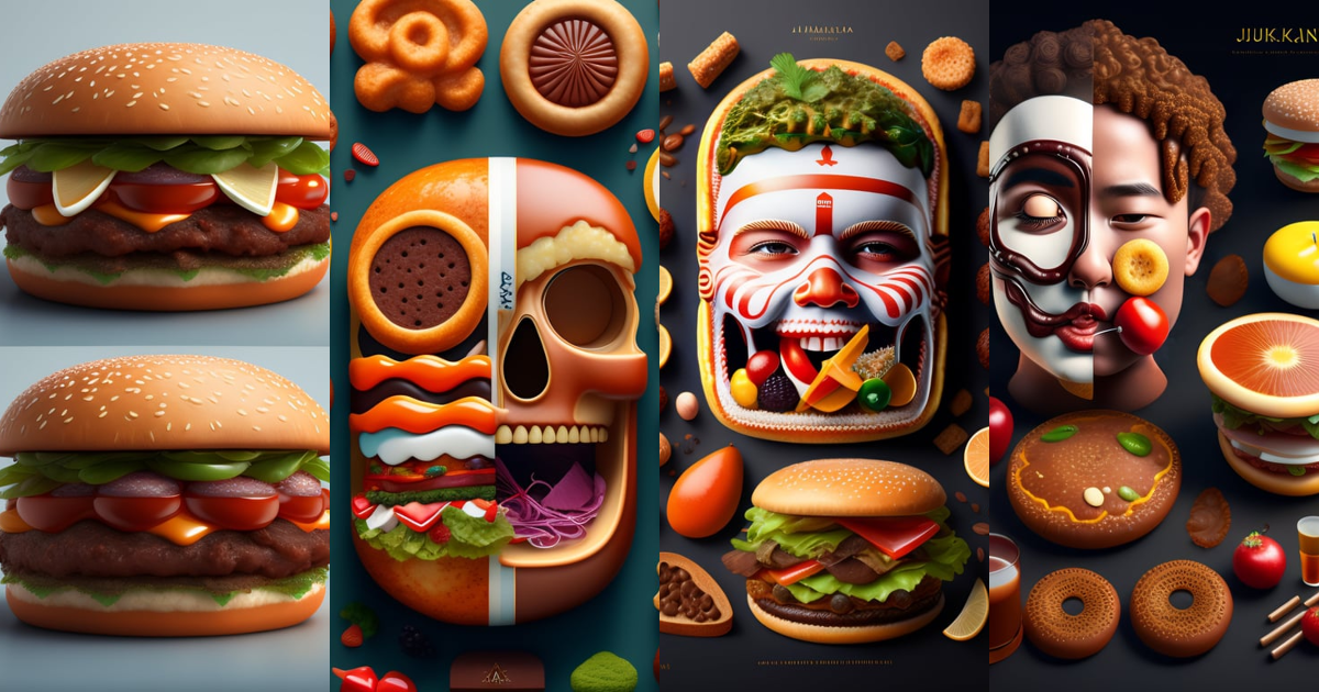 Lexica - The anatomy of a realistic junk food face, an ultrafine ...