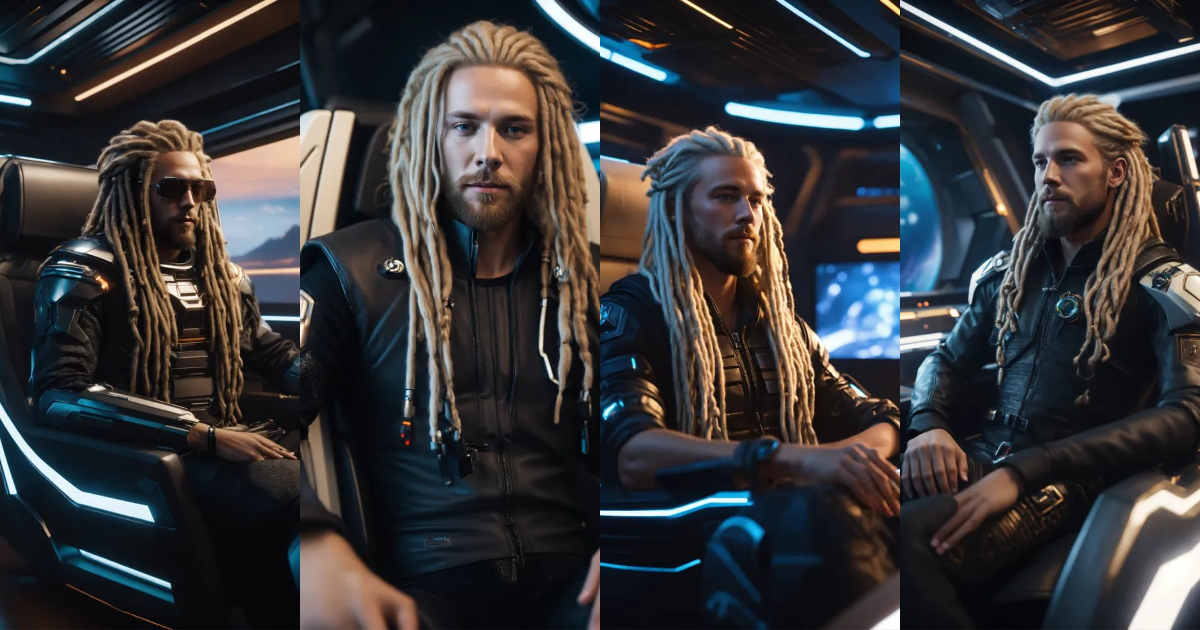 Lexica - Scruffy white guy with long blonde dreadlocks wearing ...