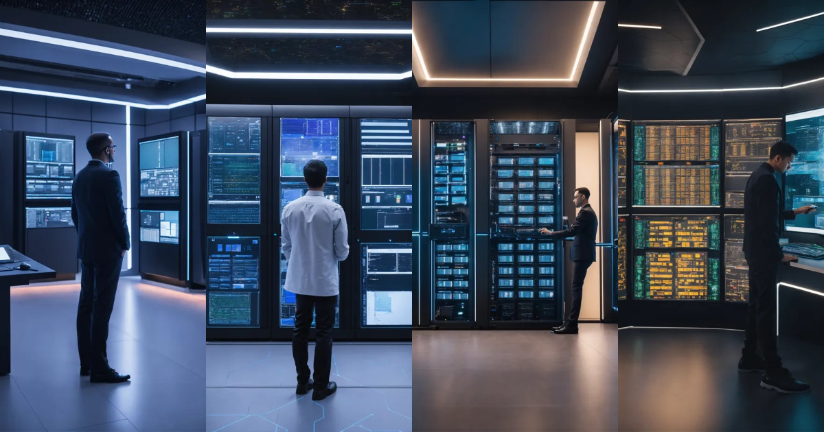 Lexica - One person using an Artificial Intelligence Supercomputer, for ...