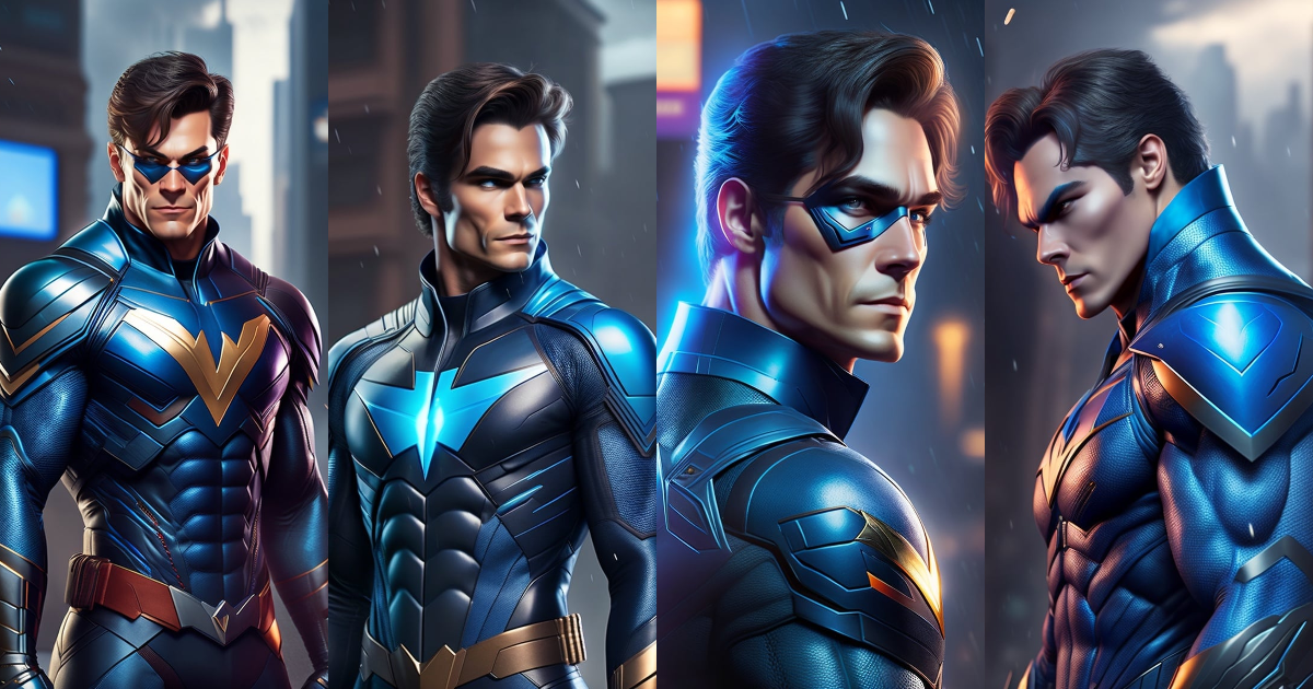 Lexica - Nightwing in Real Life, Netflix Camera, High-def, high-res, 4K ...