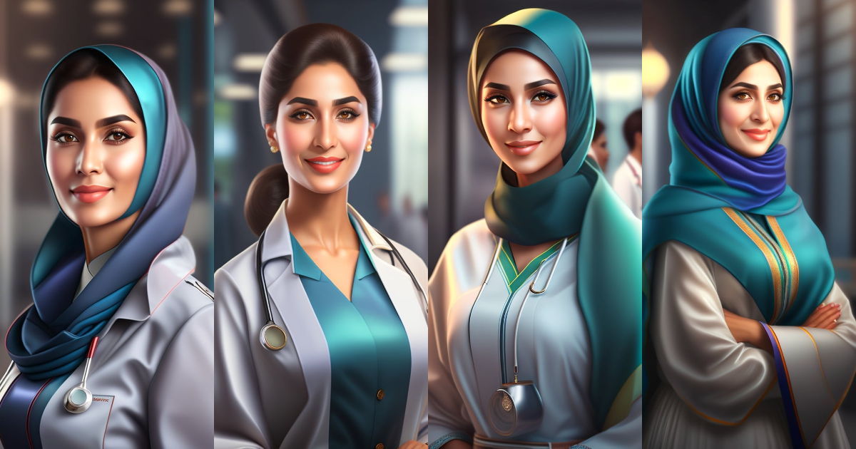 Lexica - Photo of a realistic experienced Pakistani Muslim Female ...