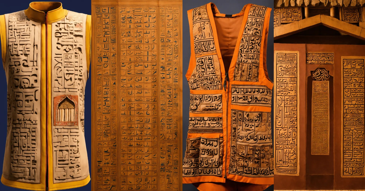 Lexica - A special design for the tour guide a 7-piece neck vest, with ...