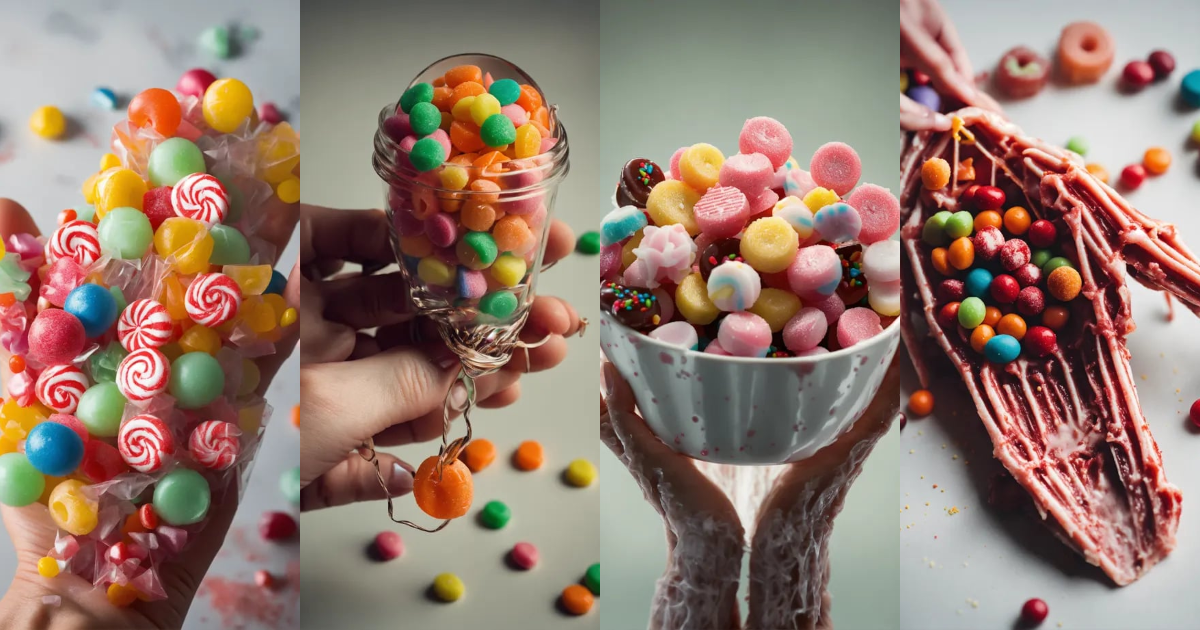 Lexica - Create for me an image of a spine-tingling creepy hand holding ...