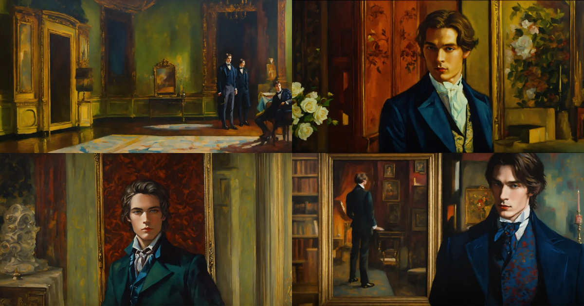 Lexica - The picture of dorian gray, oil painting