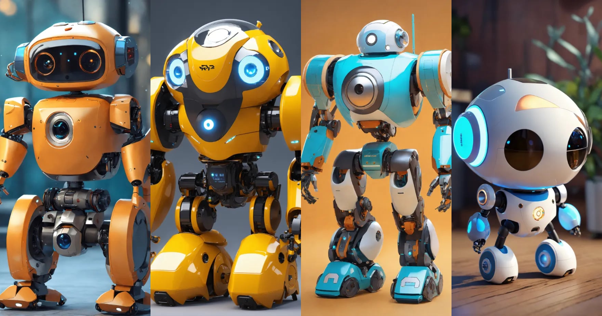 Lexica - Super cute Mix robot with magnetic angular limbs and ...