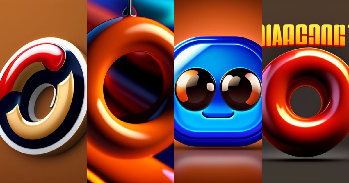 Lexica - A sausage party, cartoon discord server logo, 2d