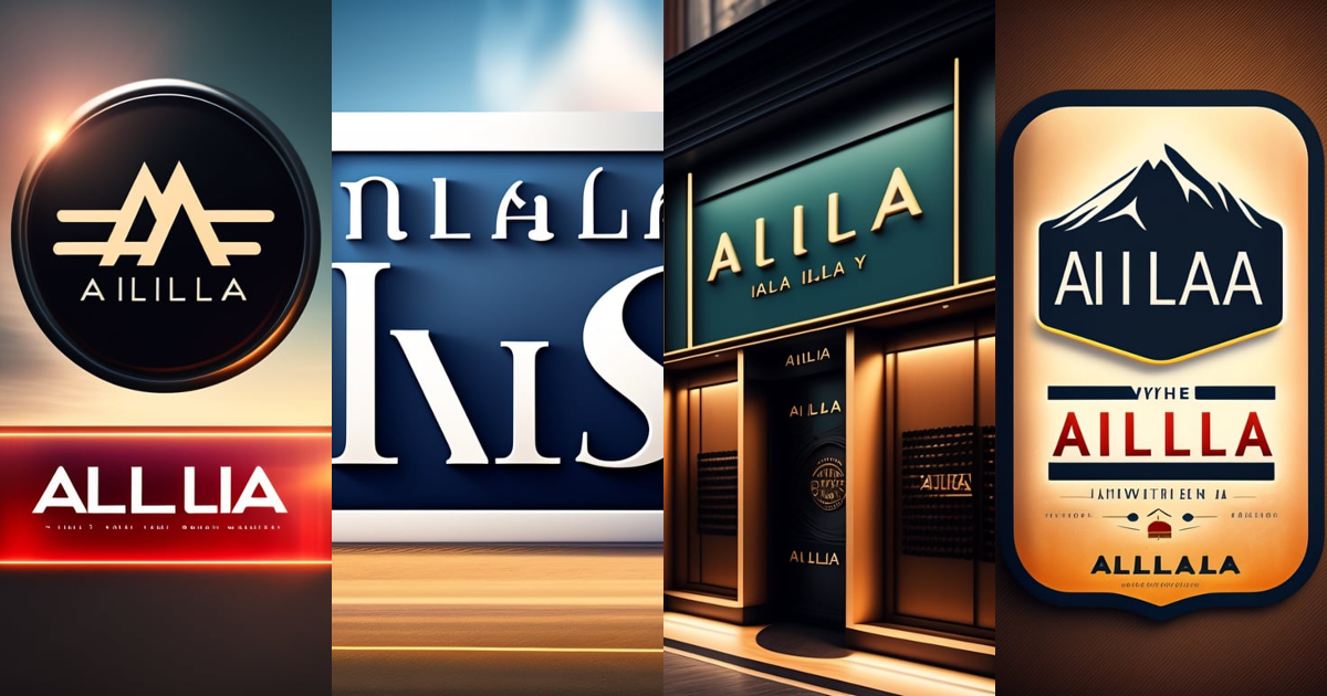 Lexica - Clothing store logo with the name AILA