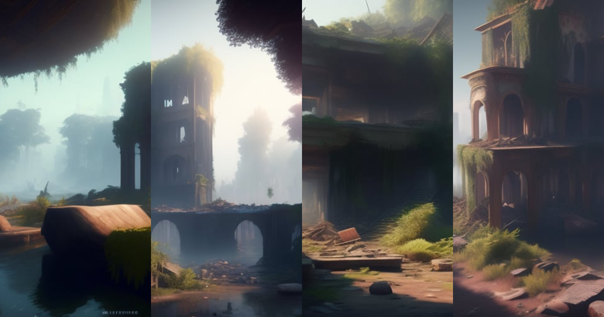 Lexica - Mankind has gone, buildings crumble, decay & fall down, nature ...