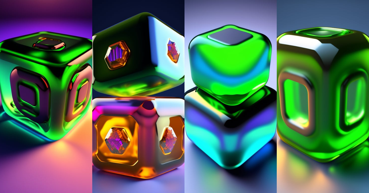 Lexica - Full body 3d render of gelatinous cube from dungeons and dragons