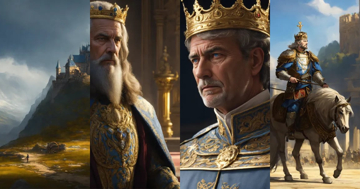 Lexica - Describe a middle-aged European king, of average build, with a ...