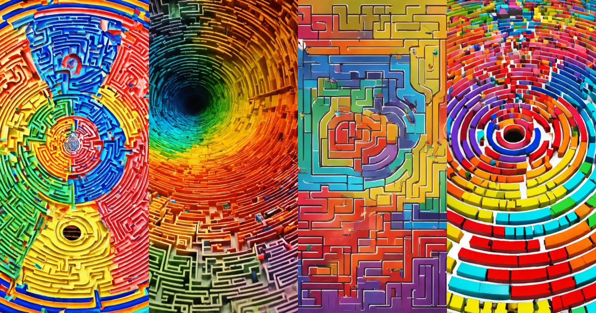 Lexica - Emotional labyrinth, colorful, emotional