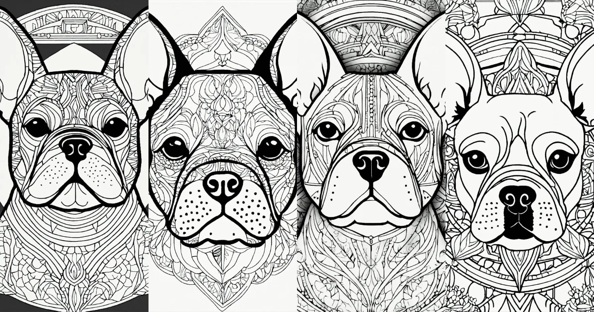 Lexica - Coloring page for adults, bold lines, dark lines, mandala body ...