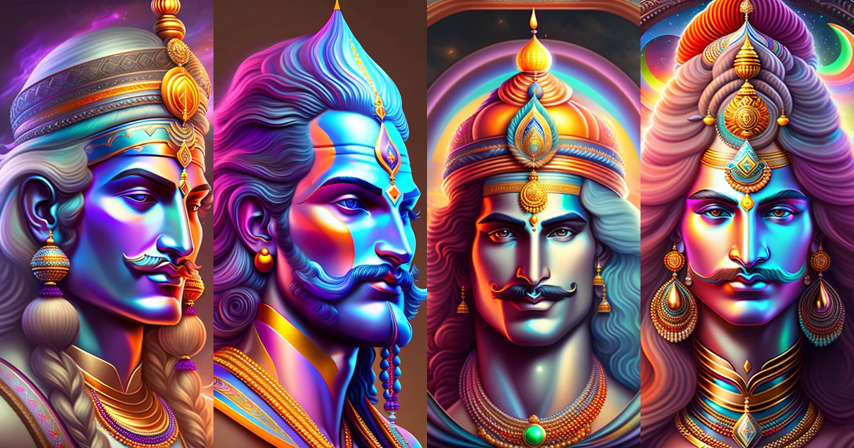 Lexica - Portrait of lord shiva, psychedelic