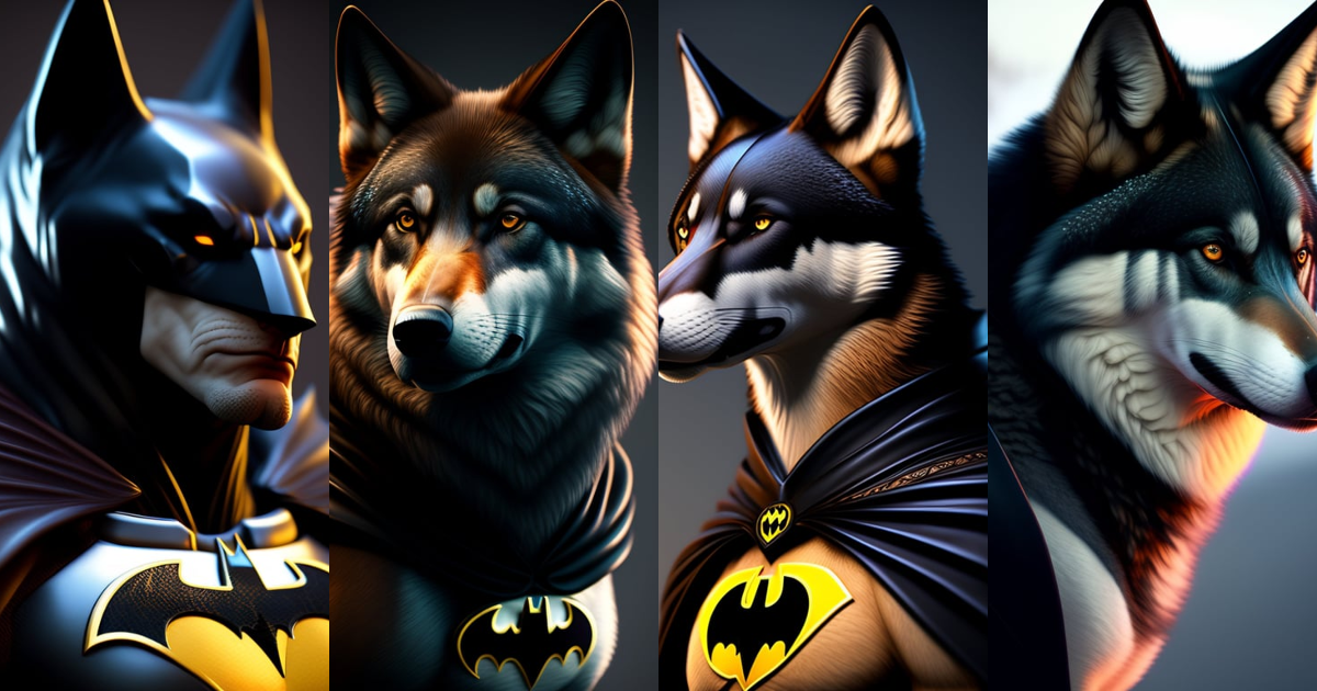 Lexica - Beautiful cg illustration Batman Wolf armor