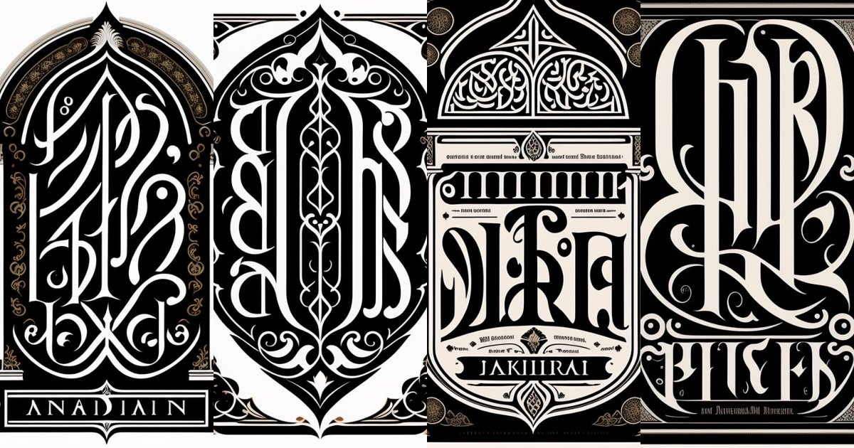 Lexica - A type specimen of large gothic lettering, medieval, indian ...