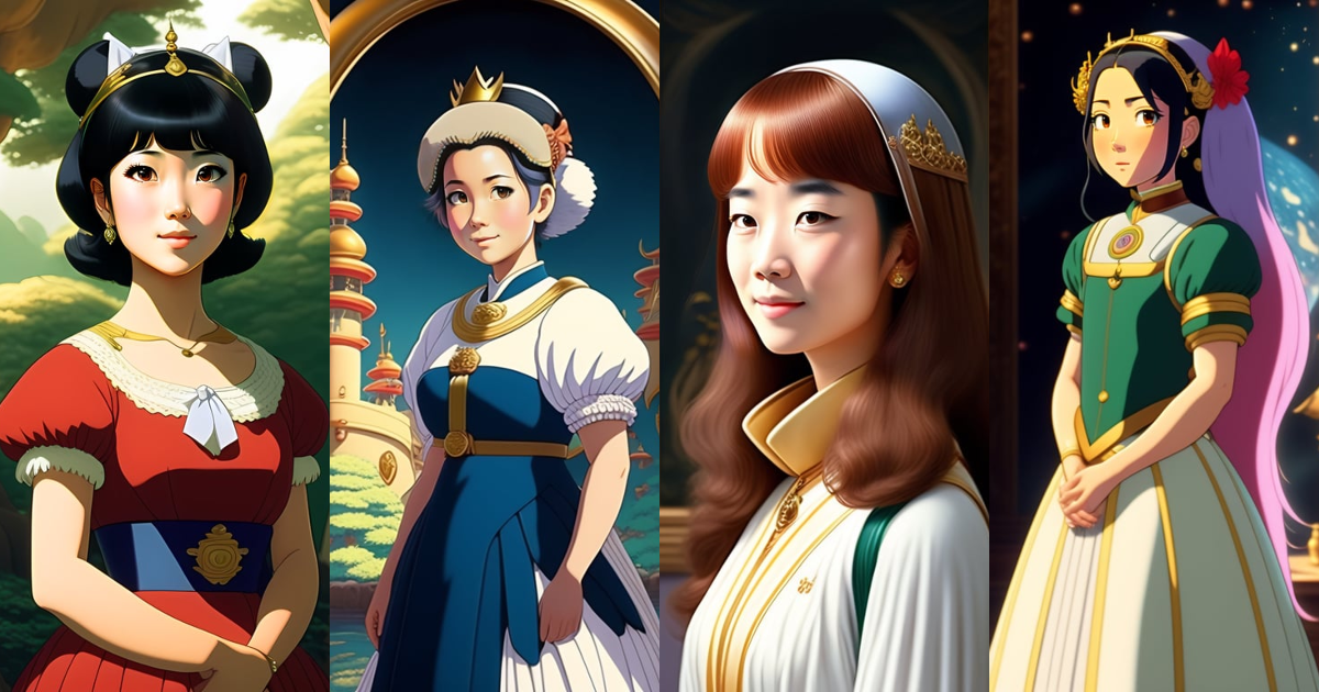 Lexica - Studio ghibli, portrait of princess Ashley