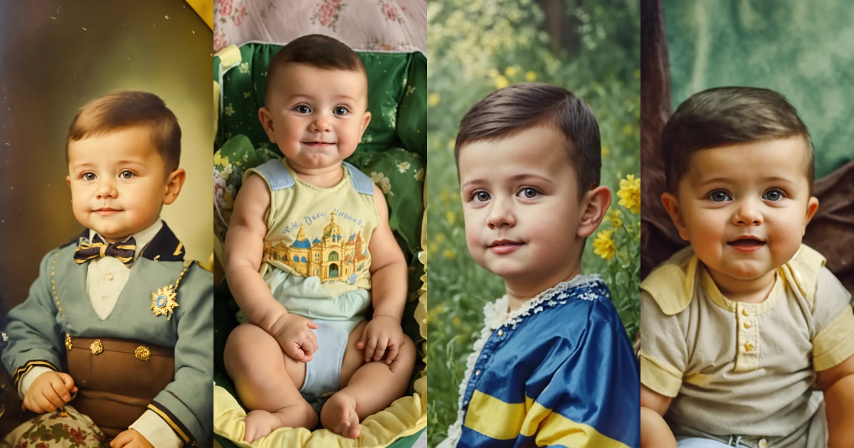 Lexica - Volodymyr Zelensky as a cute baby