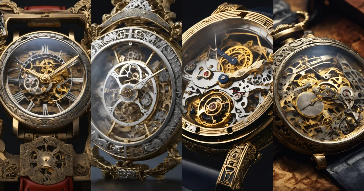 Lexica - Edo Period Skeleton watch, Ford Hallam Style, Shibuichi, tsuba ...