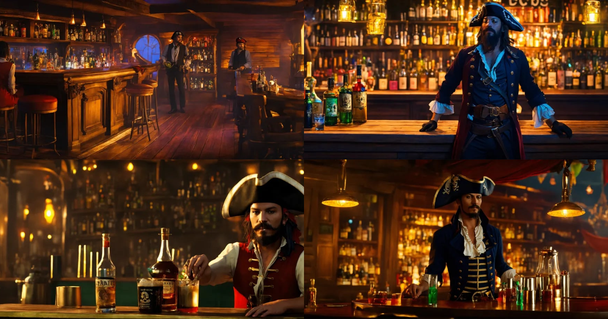 Lexica - Dead Pirate Bartender, 8k