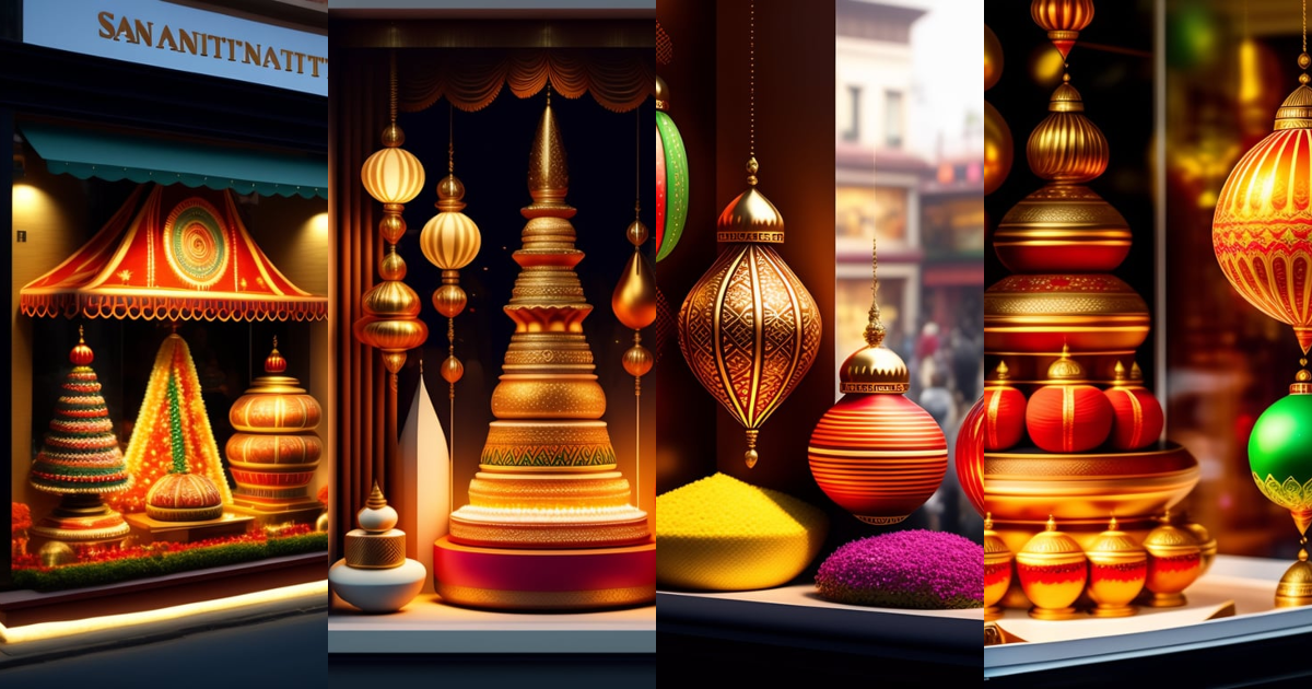 Lexica - Retail window display, Sankranti, new year