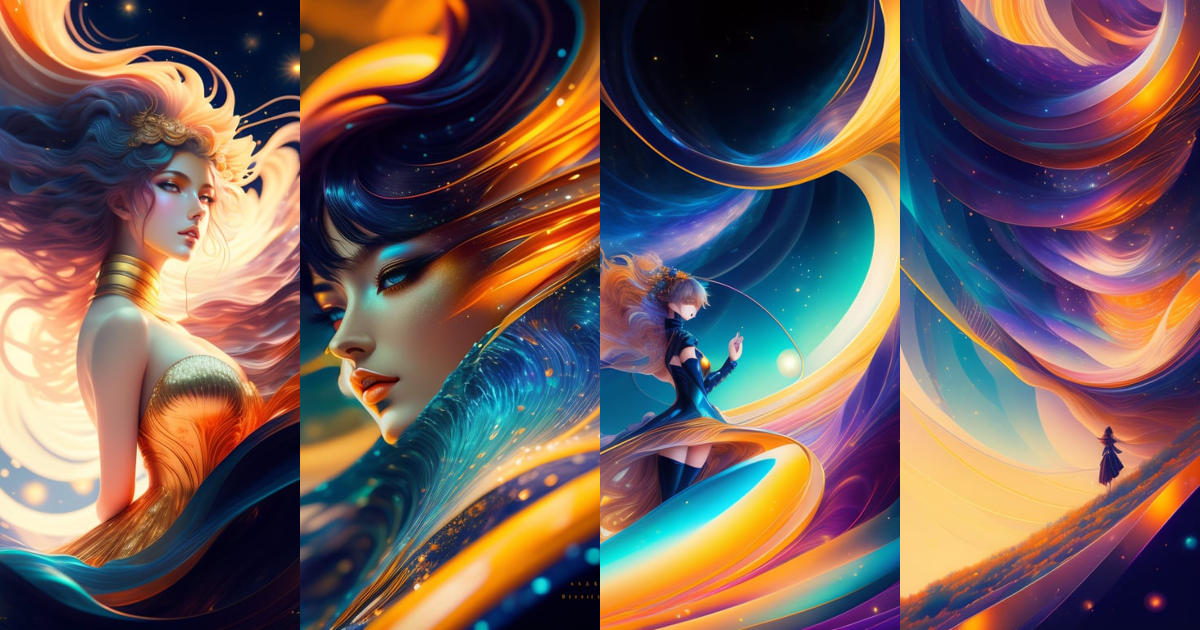 Lexica - Dreamy mixed media artwork, hyperwave cover art, anime ...