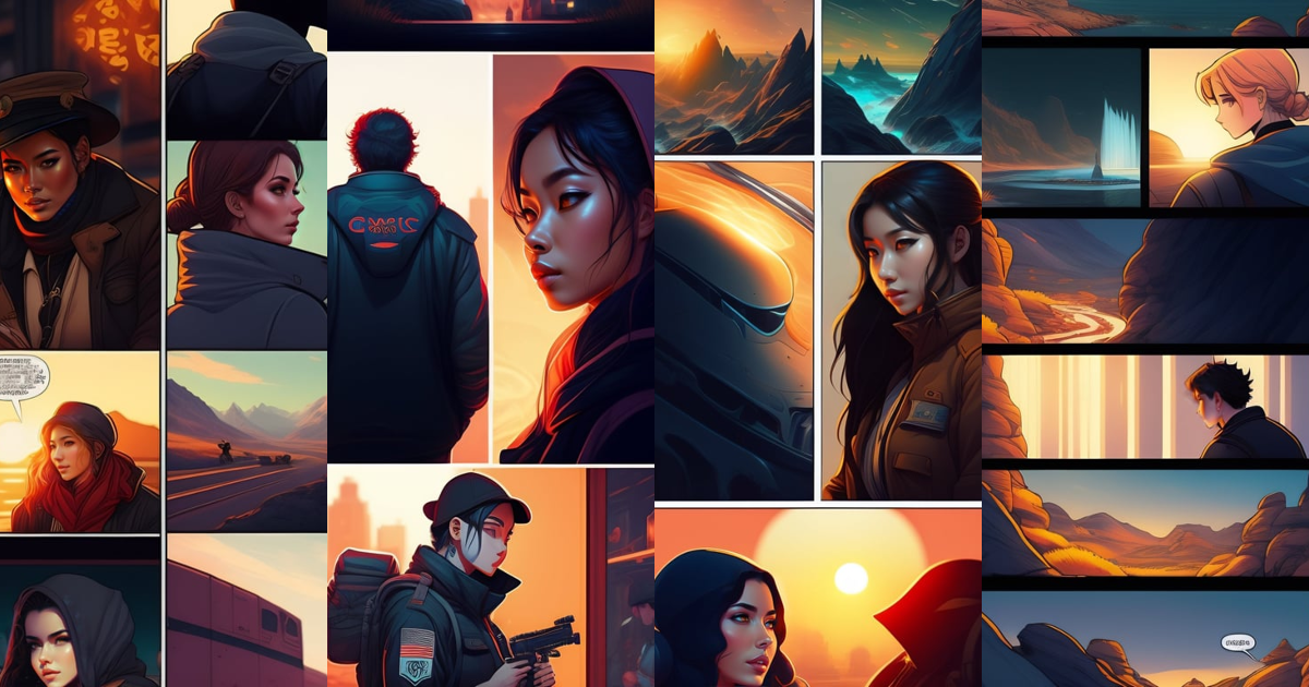 Lexica - Comic page made up of art by the best artists Trending on Artstation. Slice-of-life ...