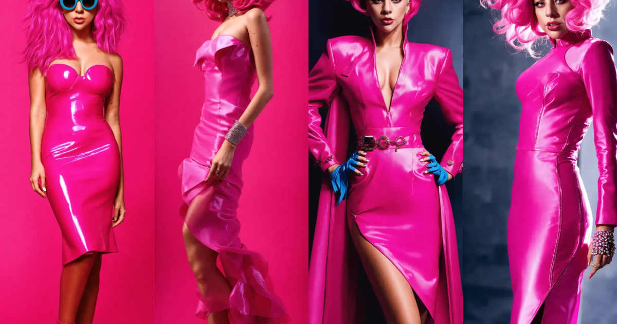 Lexica - Hot Pink Full Body Lady Gaga Hot Pink Hair, Hot Pink Hair, Hot Pink Eyes, Hot Pink Hair ...