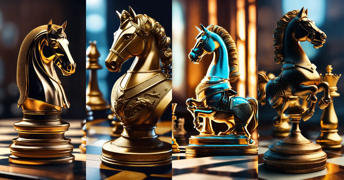 Lexica - Chess knight, PCB, hyper-realis, futurist, stunning unreal ...