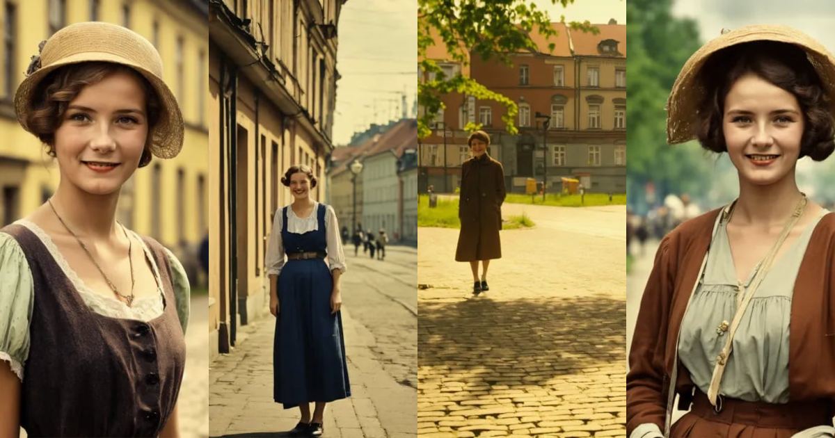 Lexica - Poland think poor woman age 20, 1920-1930 on streen in Warshaw ...