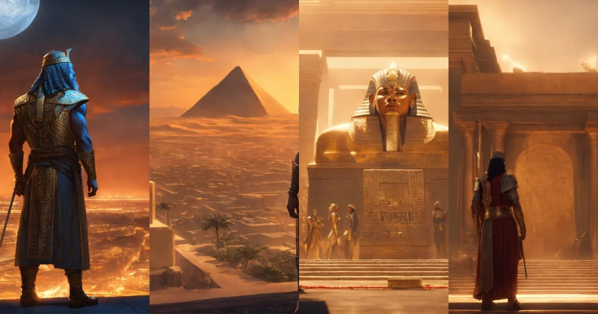 Lexica - Moses talking to the pharaoh, ultra realistic, concept art ...