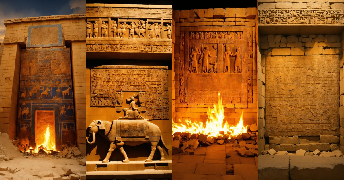 Lexica - Sack of nineveh, 612 BCE, war, chaos destruction and fire ...