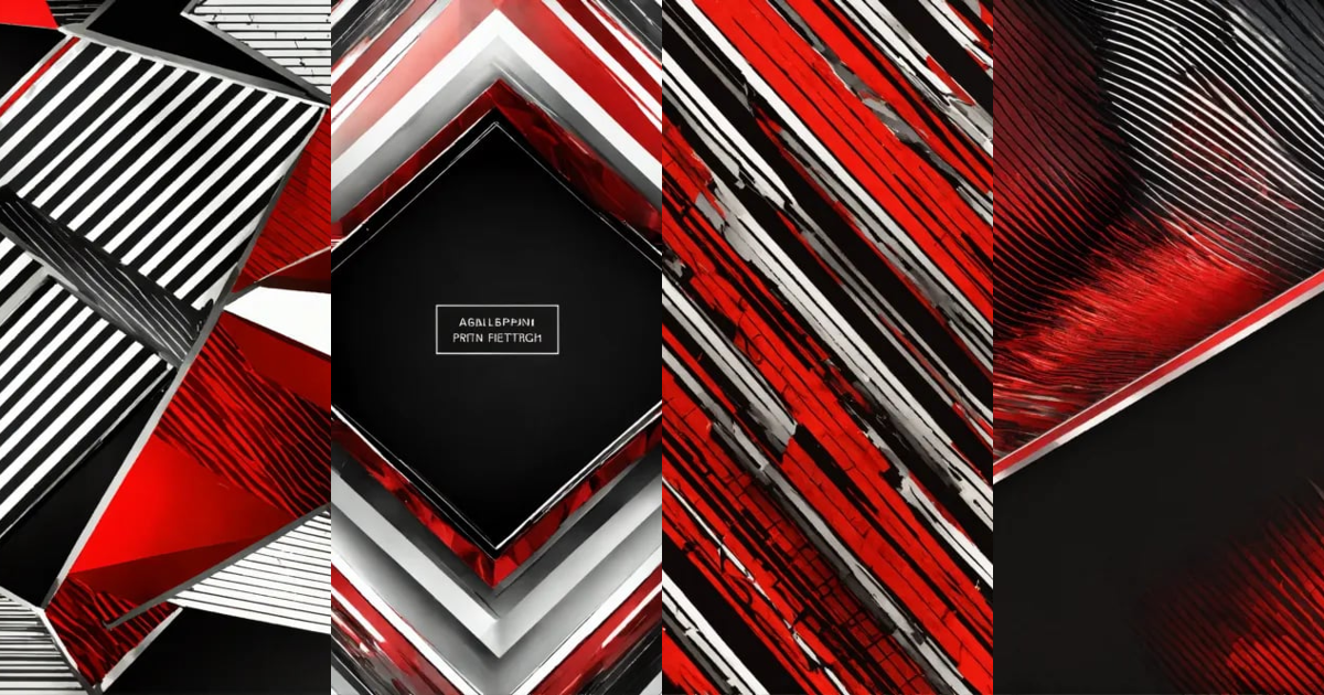 Lexica - Pretty pattern sharp angles background with label in middle ...