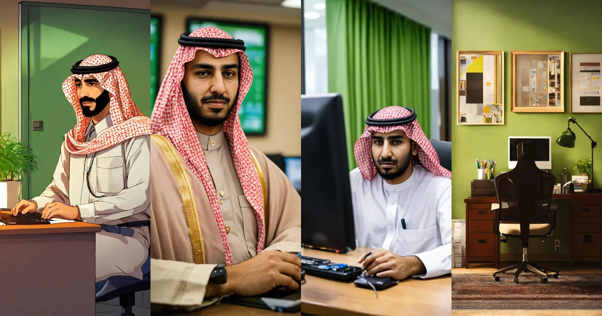 Lexica - Saudi employee in the office