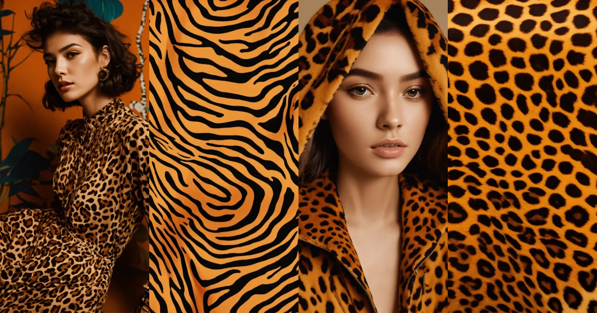 Lexica - A animal print pattern, future style