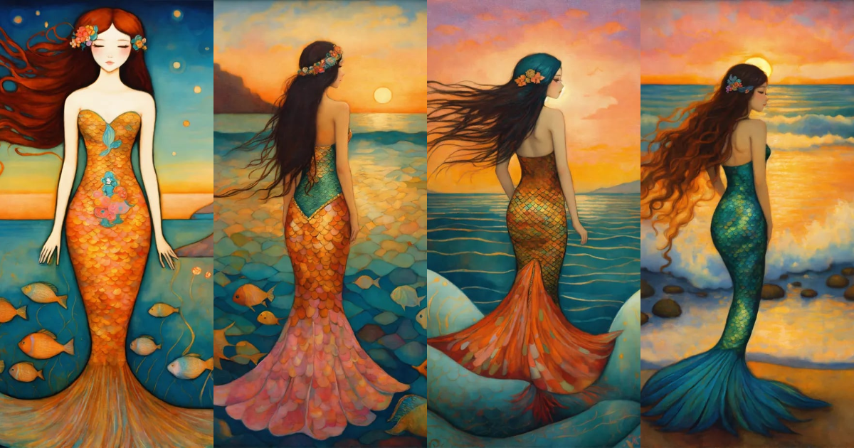 Lexica - Amazing enchanting mermaid wearing mermaid costume in the ...