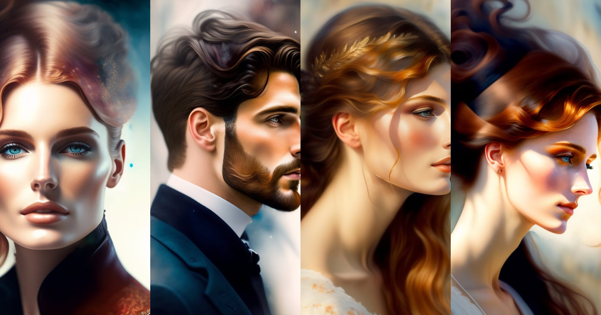 Lexica - Beautiful character design, double exposure painting, front ...