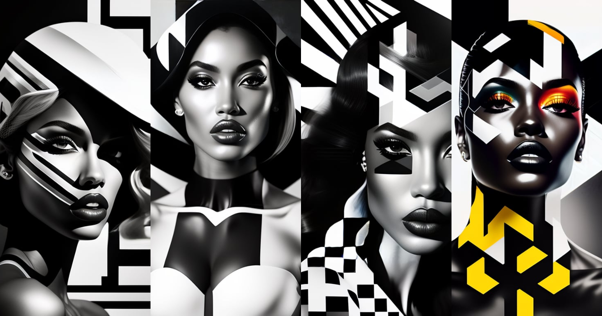 Lexica - Op art, hyper style girl portrait with the sexiest body ever ...