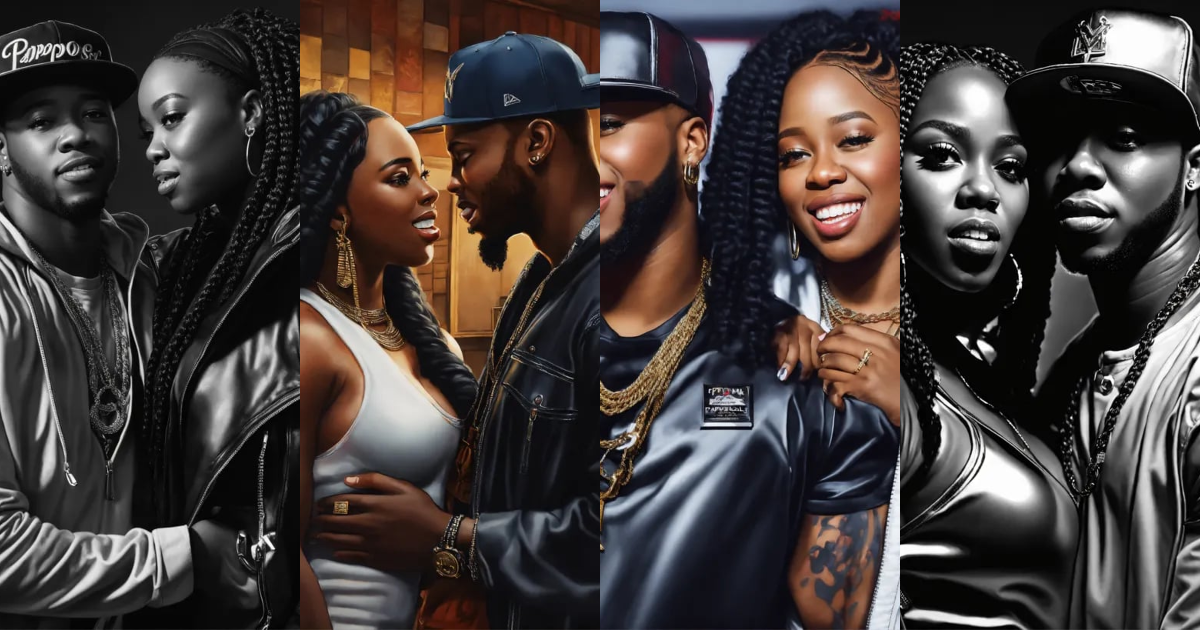 Lexica - Pop art, hyperrealist portrait of black rapper "Papoose" and ...