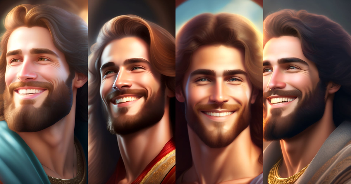 Lexica - Jesus christ, handsome, generous, light smile, that conveys ...