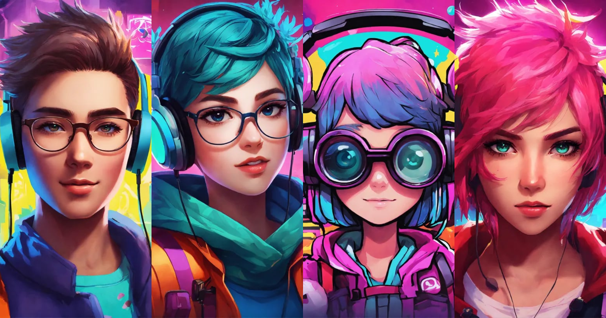 Lexica - Generate a 98x98 profile picture for a YouTube gaming channel ...