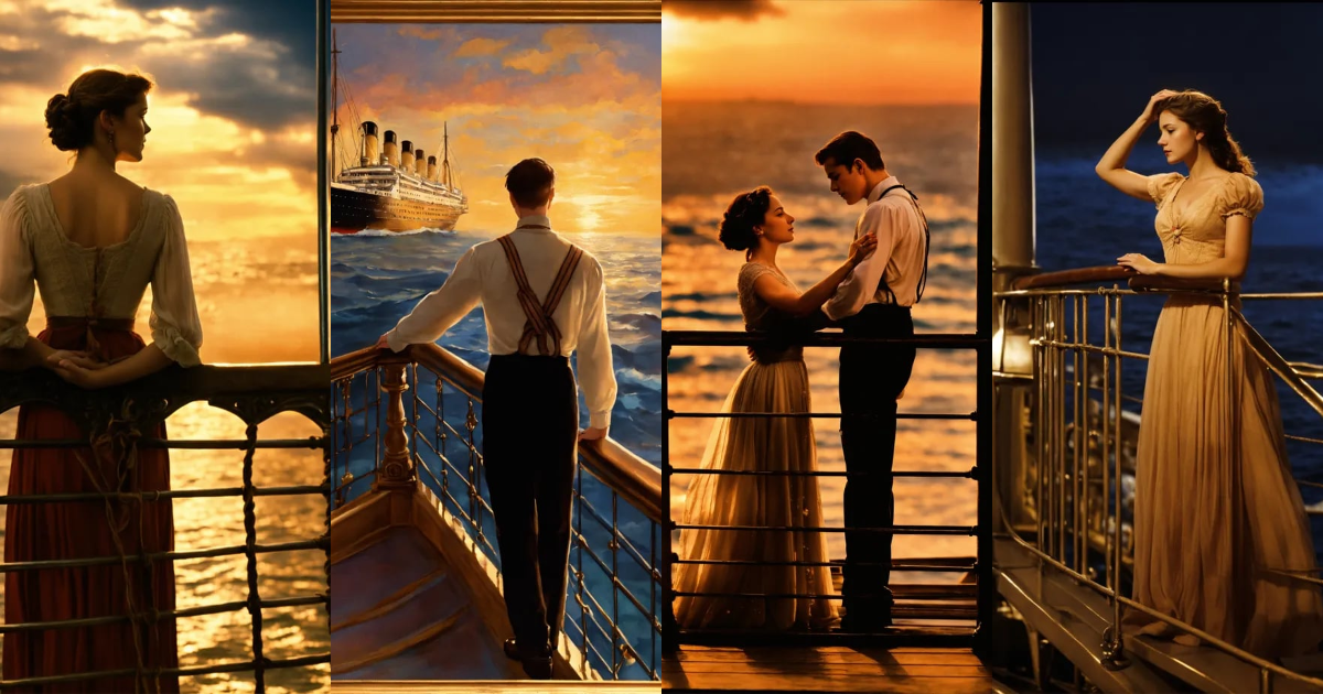Lexica - The pose from the movie Titanic features the iconic image of ...