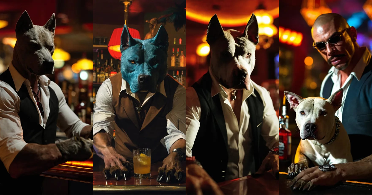 Lexica - Bartender warewolf pitbull las vegas