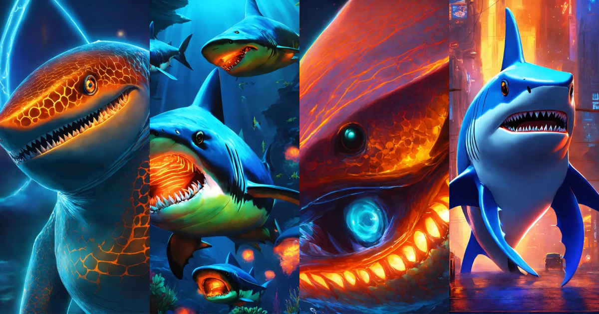 Lexica - Picture this shark, a true force of nature, as they command ...