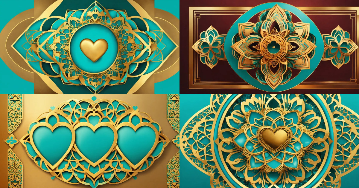 Lexica - Create a Flat geometric oriental vector graphic logo of 4 ...