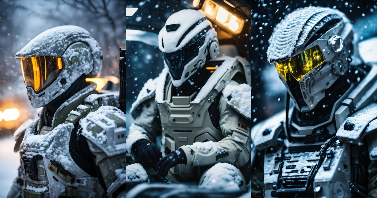 Lexica - A alien soldier monster in a futuristic vehicle , wearing ...