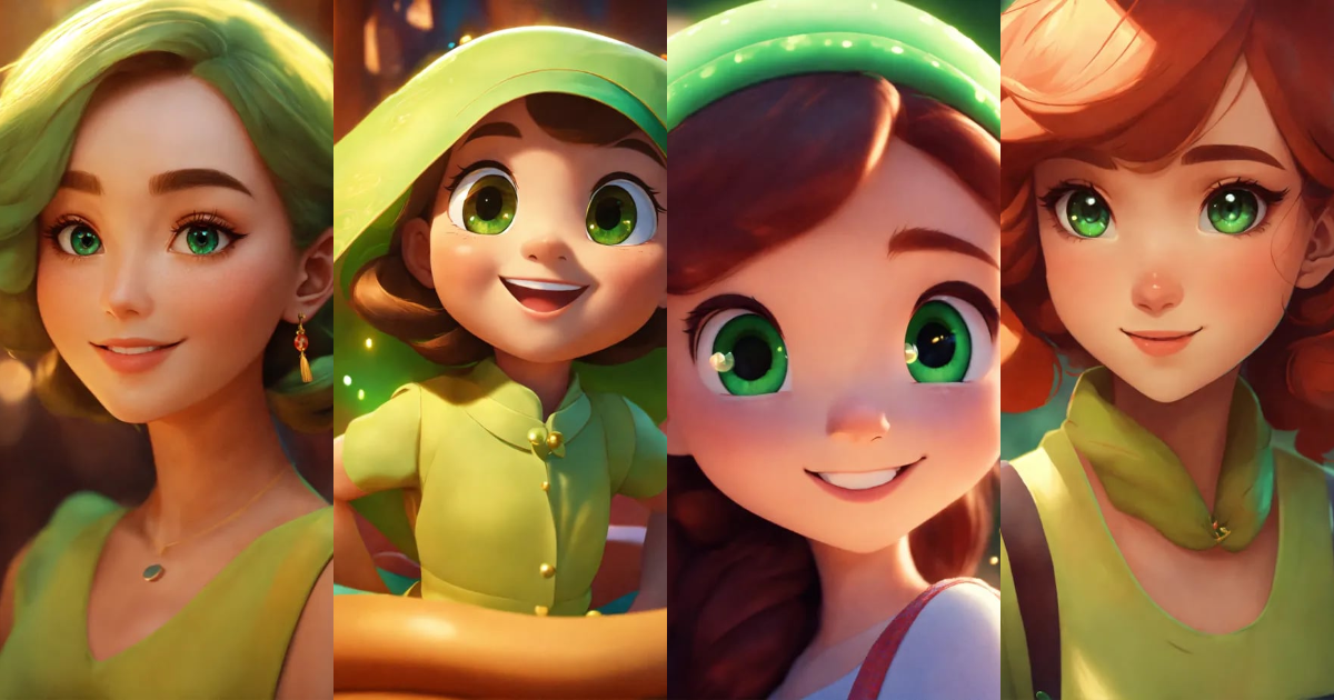 Lexica - Amorphous forms character smooth lines, cute face, big green ...