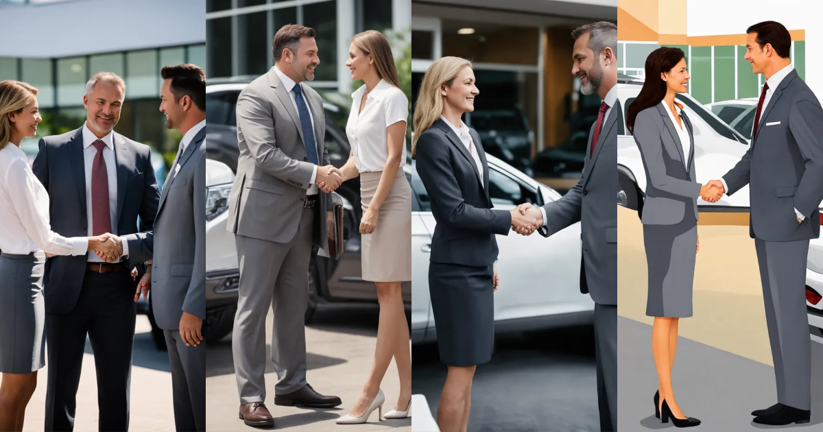 Lexica - Realistic candid photo of a salesman boss shaking hands with a ...