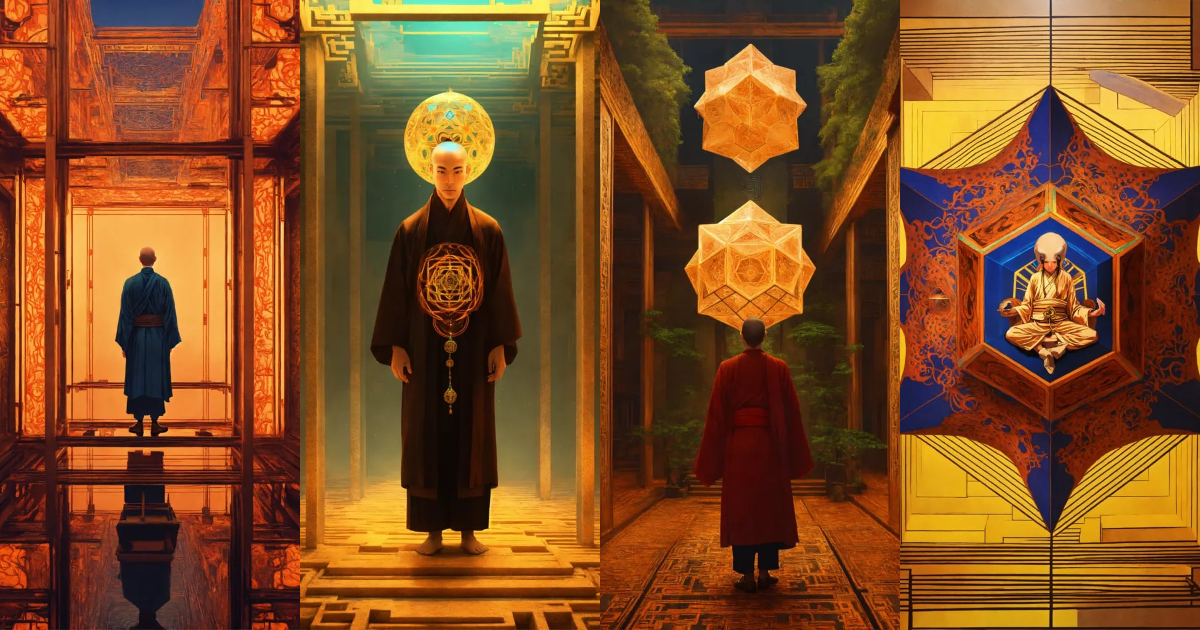 Lexica - Taoist monk octopus tesseract body fractal three point ...