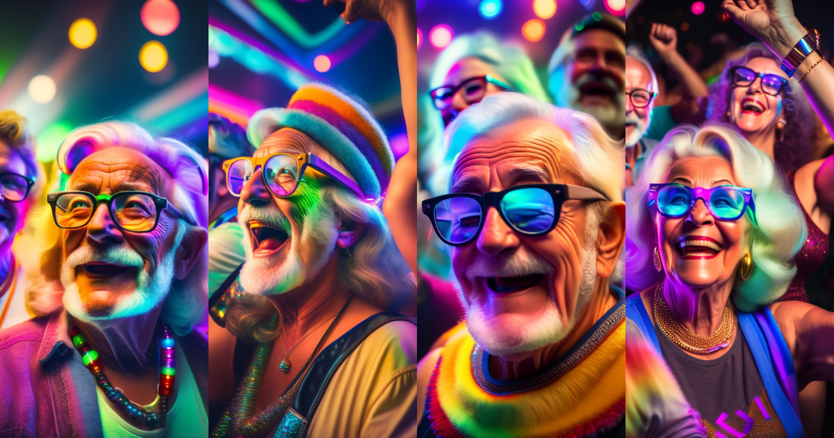 Lexica - Old people raving at a psychedelic party during 80’s ...
