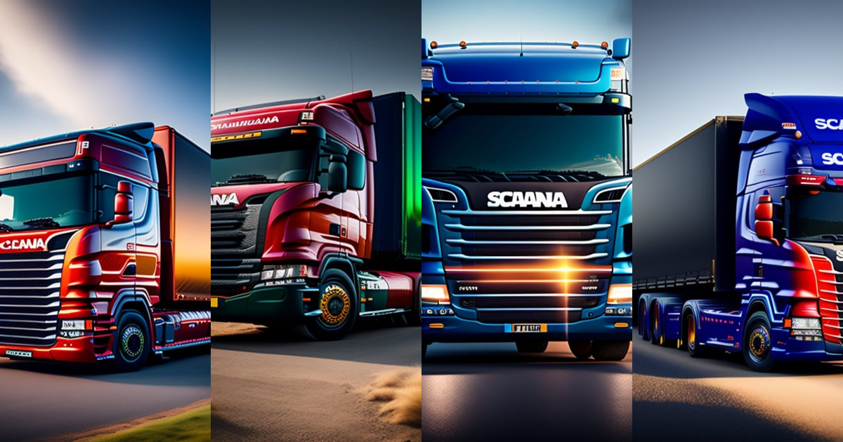 Lexica - Scania R770,shiny colors,photorealsitic,3d